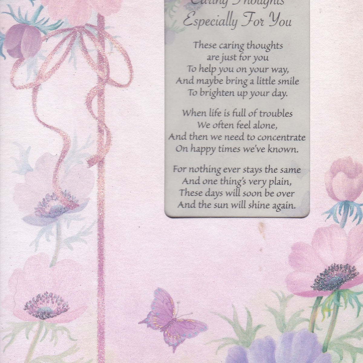 Caring Thoughts Keepsake Card – BMI Distribution